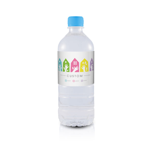 Promotional Water Bottles | 600ml Custom Label Bottled Water - Custom Water